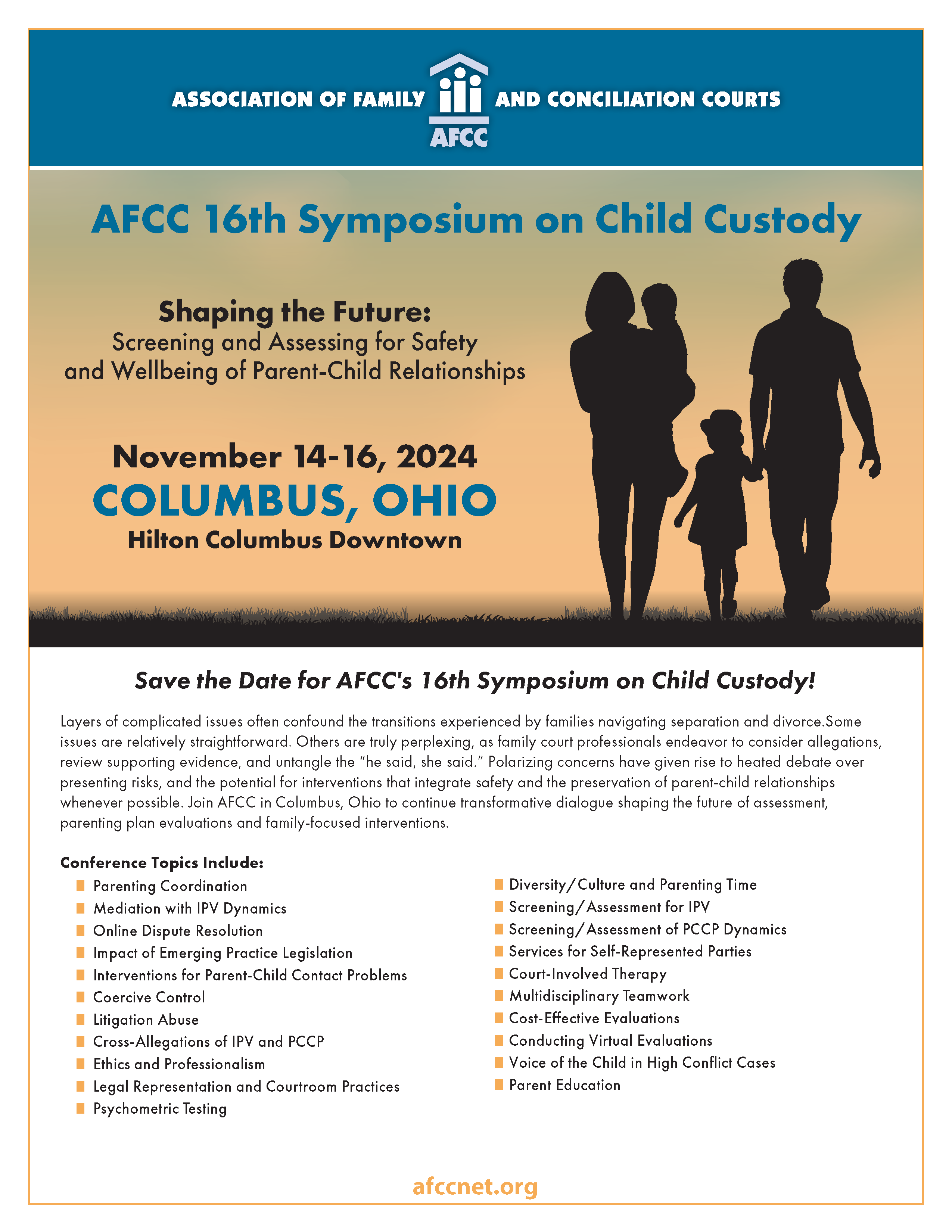 Association of Family and Conciliation Courts > Conferences & Training > AFCC Conferences
